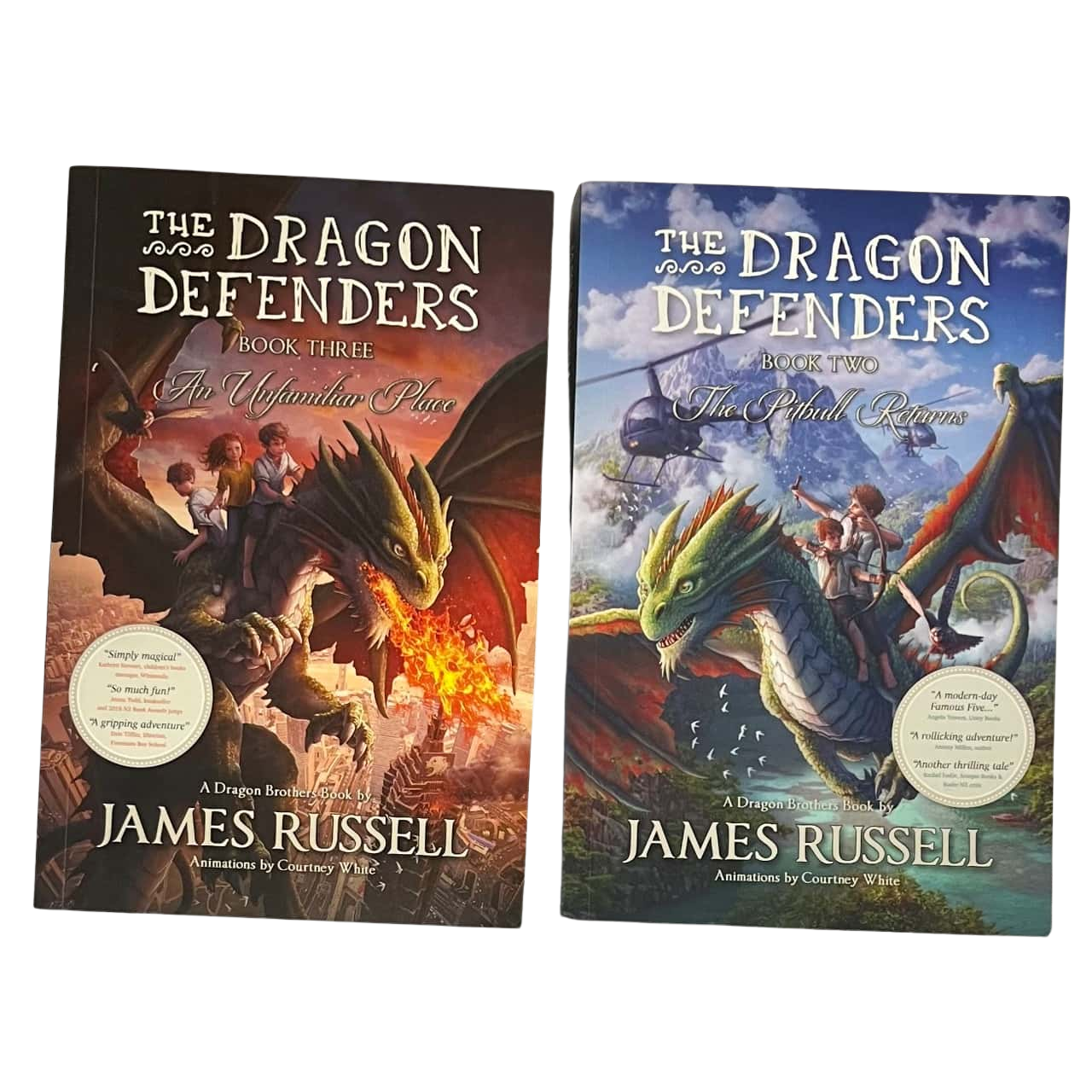 2 x The Dragon Defenders James Russell(s)