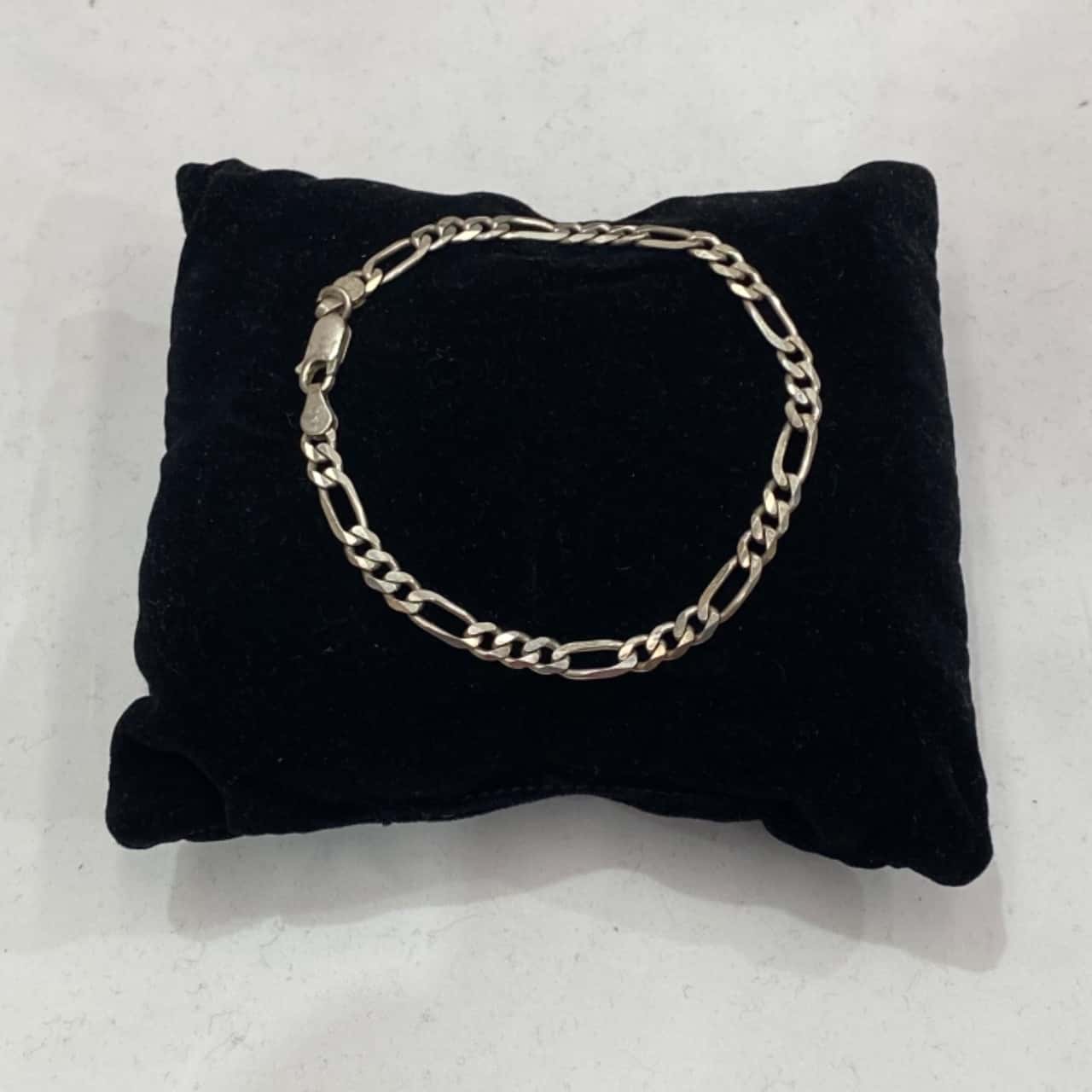 Womens 925 SIlver Chain Link Bracelet 19cm