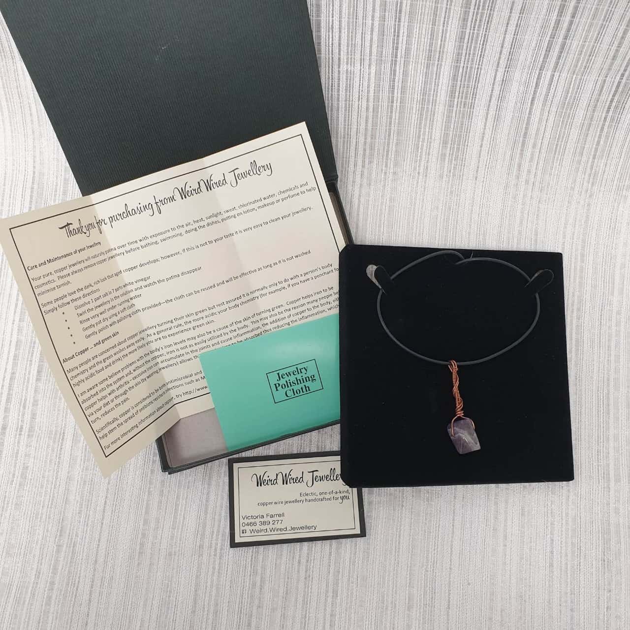 Victoria Farrell Wired Wired Jewellery Stunning Amethyst & Copper Wire ...