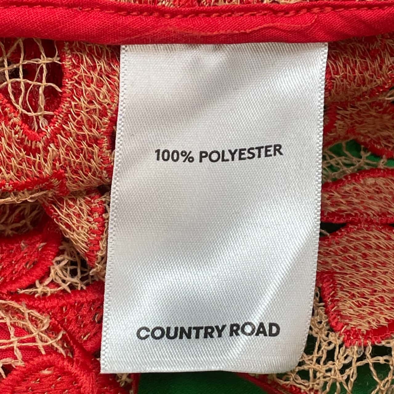 Country Road Womens Size 6 Long Sleeve Brown / Red