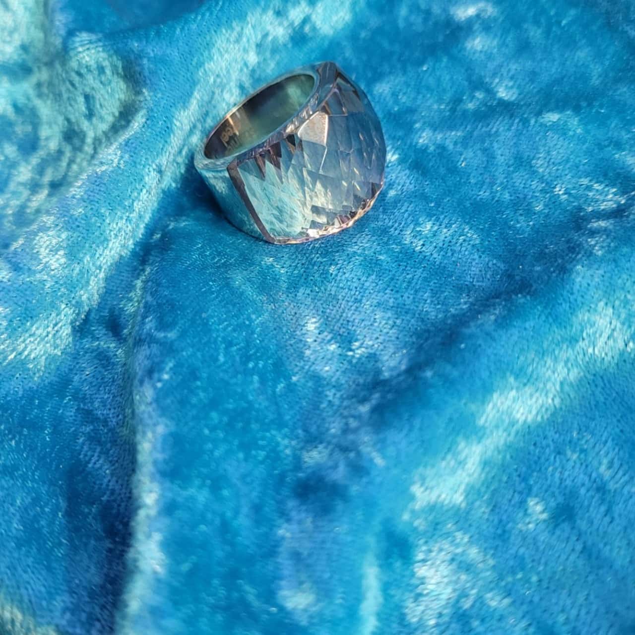 Glass Stone Stainless Unisex Ring (s)