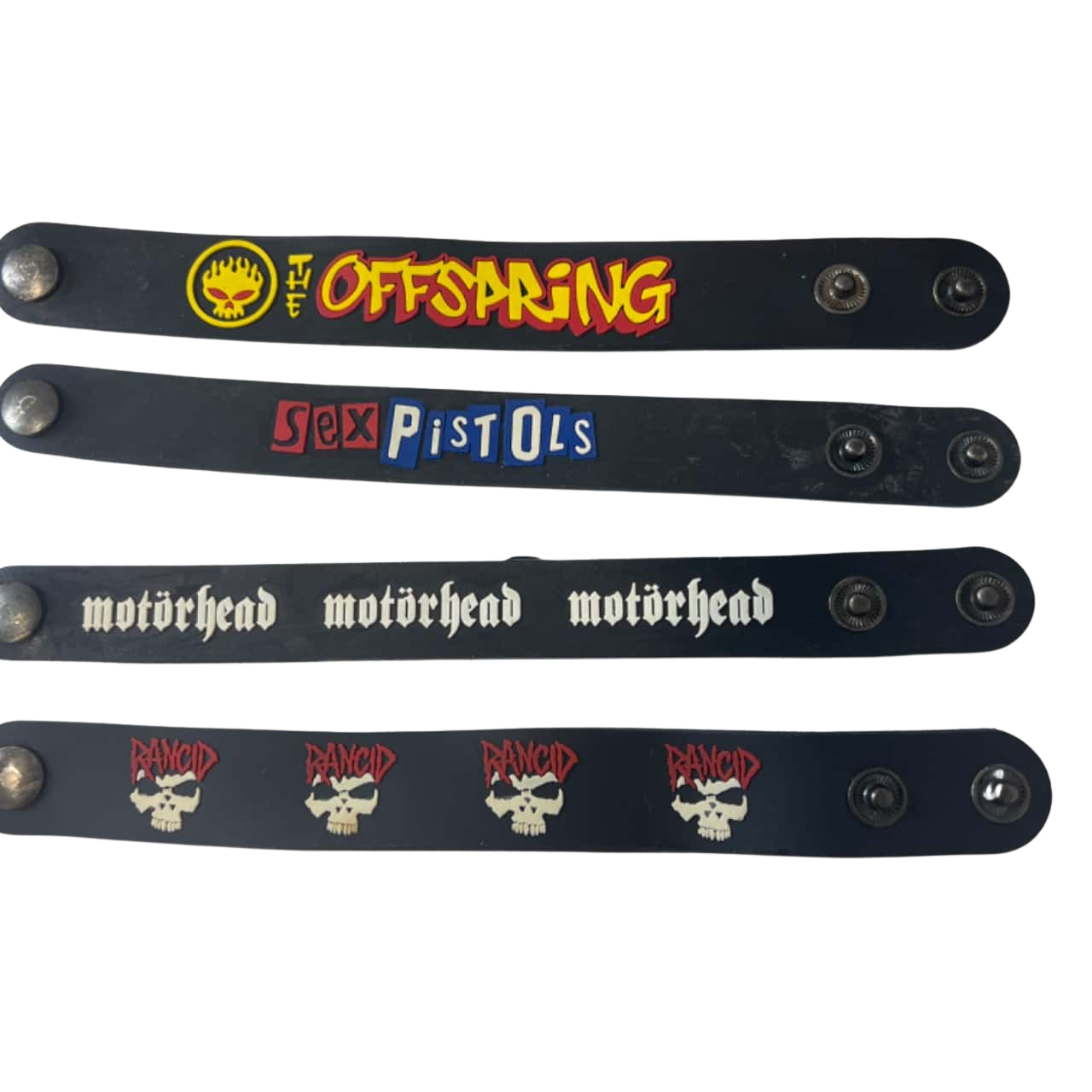 Bulk lot of rubber wrist bands 7 packets approx 350