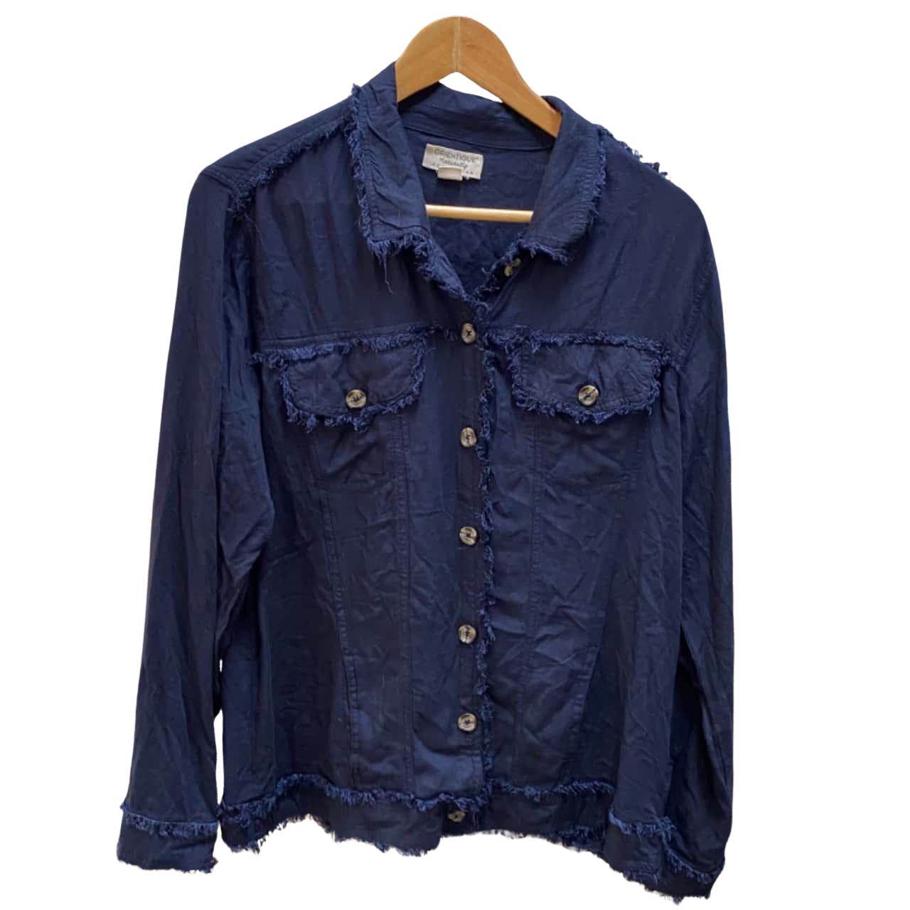 Orientique Womens Size 16 Jacket Navy Blue (s)
