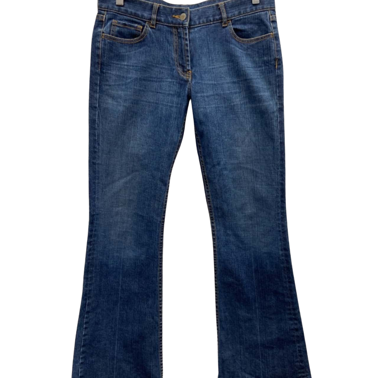 fcuk Womens Size 12 Wide Leg Midrise Jeans Navy Blue (s)