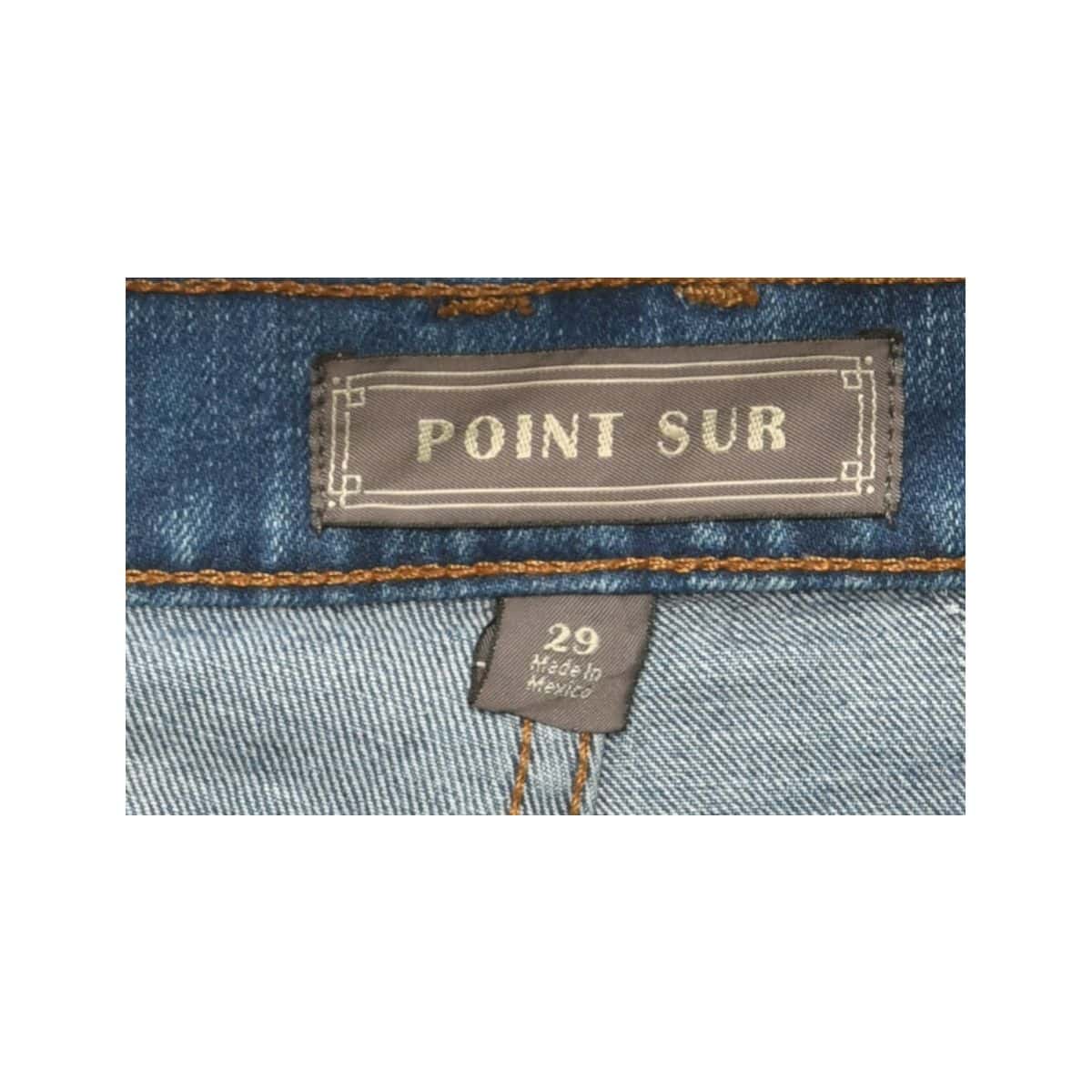 Point Sur Women's Size 29" Wide Leg Crop Jeans Blue (s)