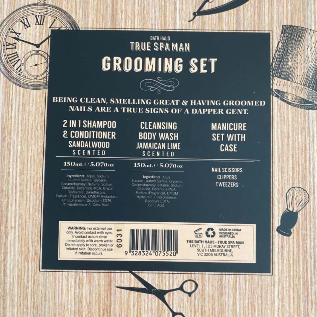 True Spaman grooming set