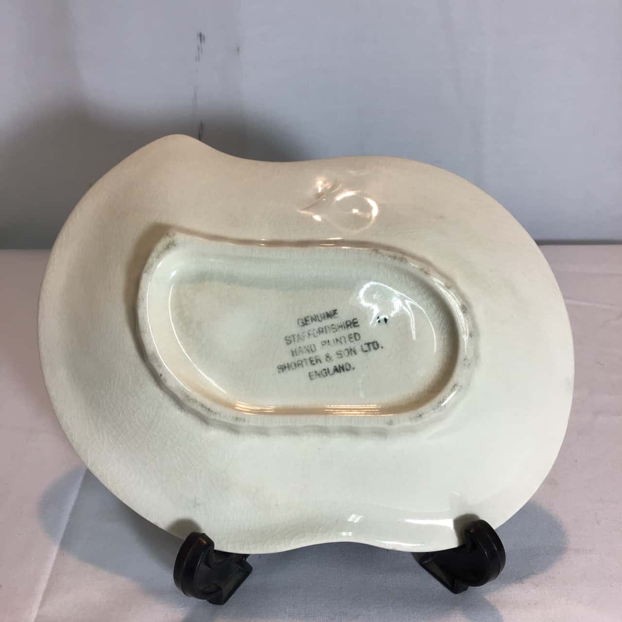 Shorter & Sons Staffordshire Porcelain dish featuring Thistles