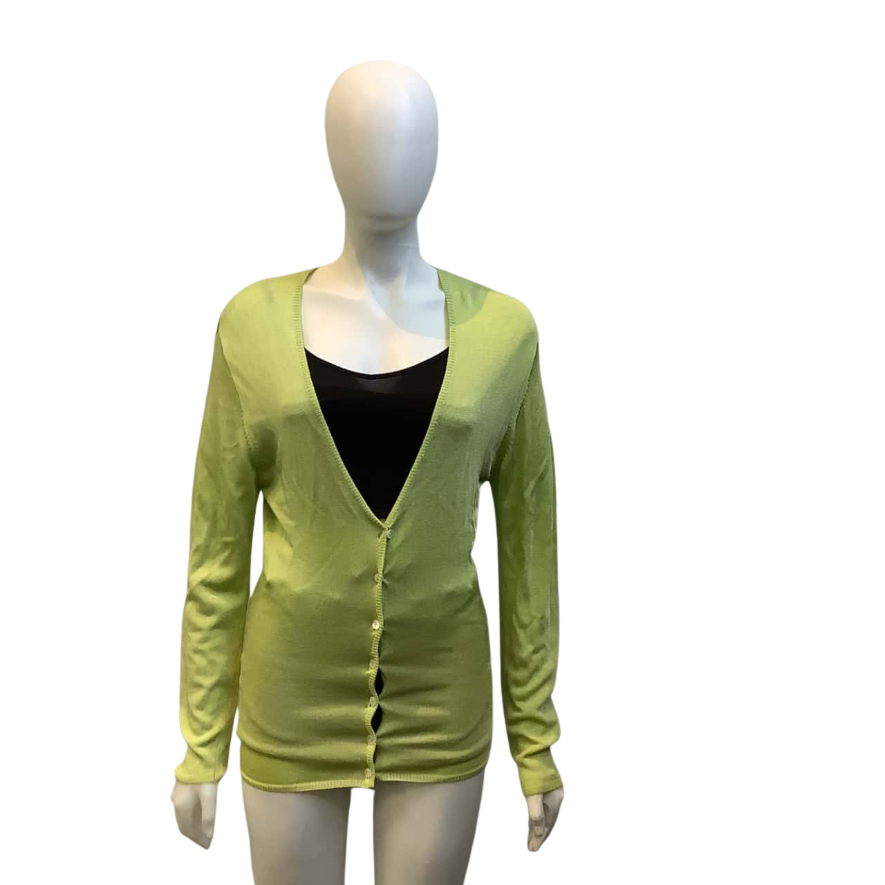 Saba Womens Size S Knit Cardigan Green (s)