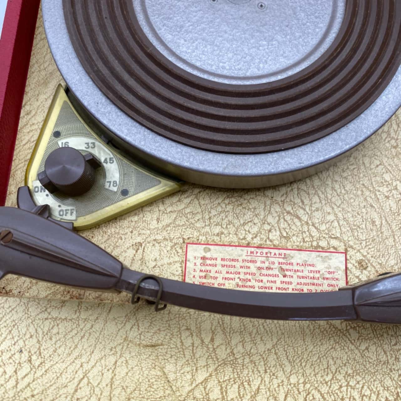 Vintage/Retro Transigra Portable Record Player