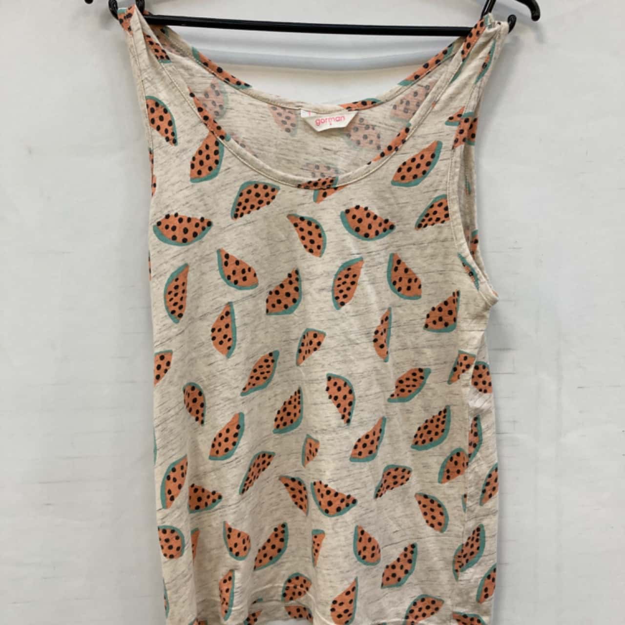 Gorman Womens Size 6 Sleeveless Watermelon Top(s)