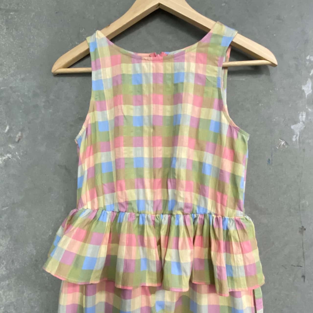 MONKI Womens Size XXS Jumpsuit Checked / Multicoloured (s)