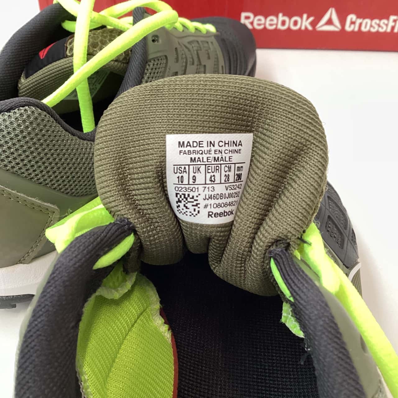 Reebok Mens CrossFit Size 43 Green (s)