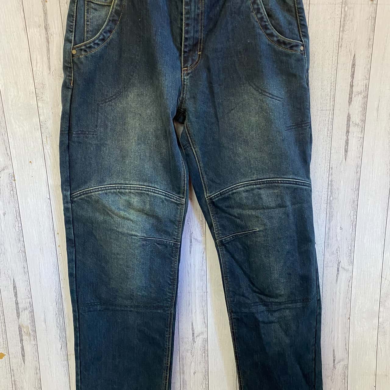 Torque Mens Motorbike Navy Blue Jeans Large(s)