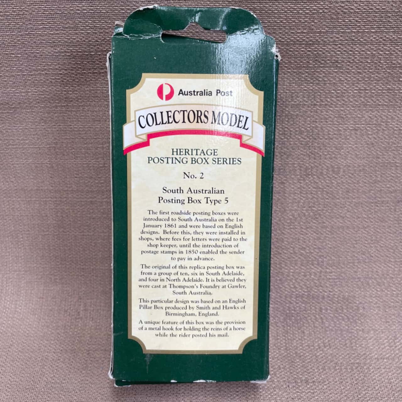 Australia Post Collectors Model Heritage Posting Box Series - New (2 ...