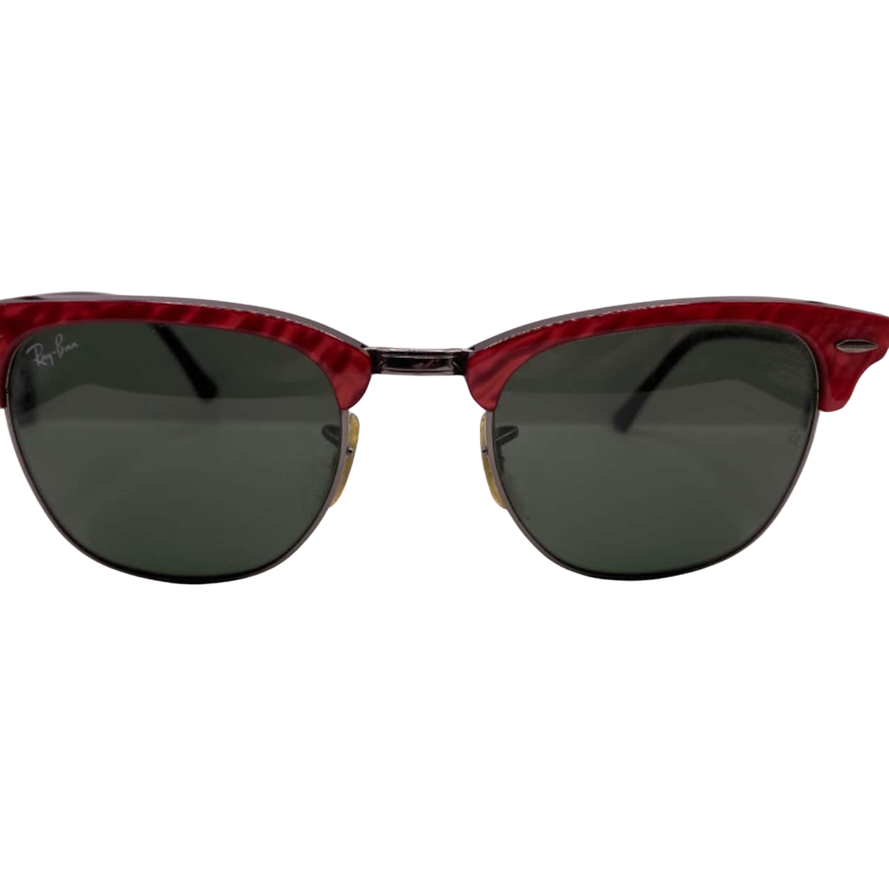 Ray-Ban Unisex Clubmaster Sunglasses Pearlescent Red (s)
