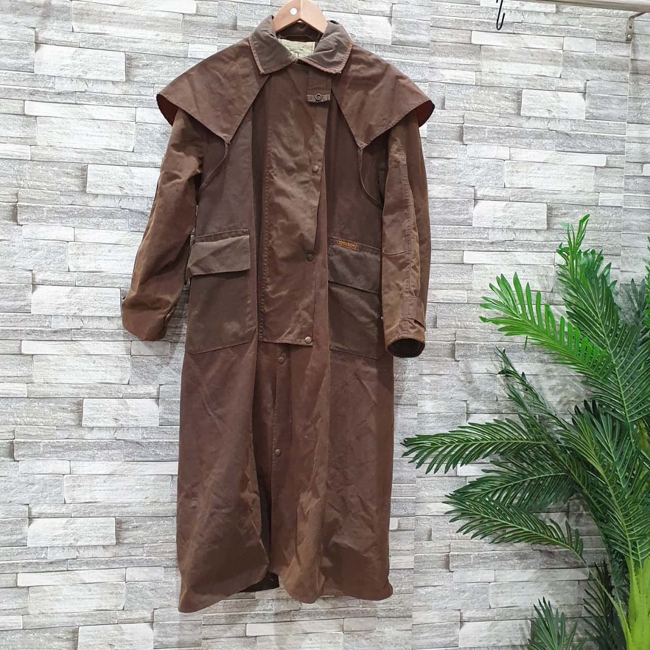 Driza-Bone Mens Size S Winter Coat/Rider Heritage Coat Tan