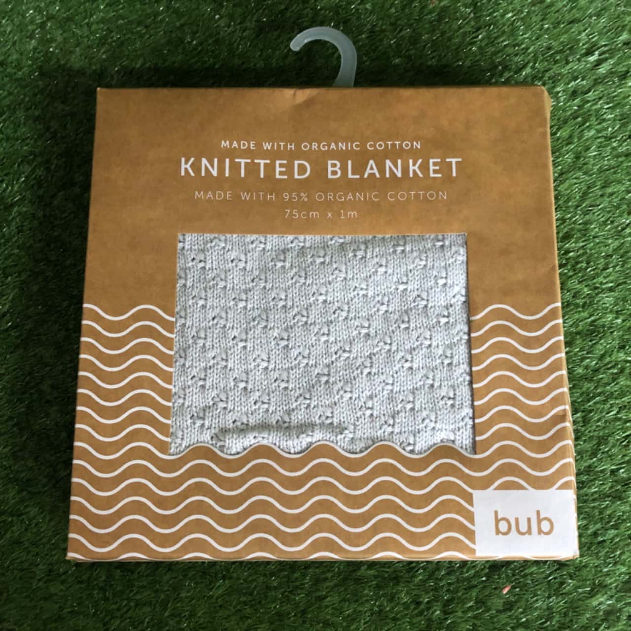 Bub Baby Organic Cotton Knitted Pram Blanket (New)(s)