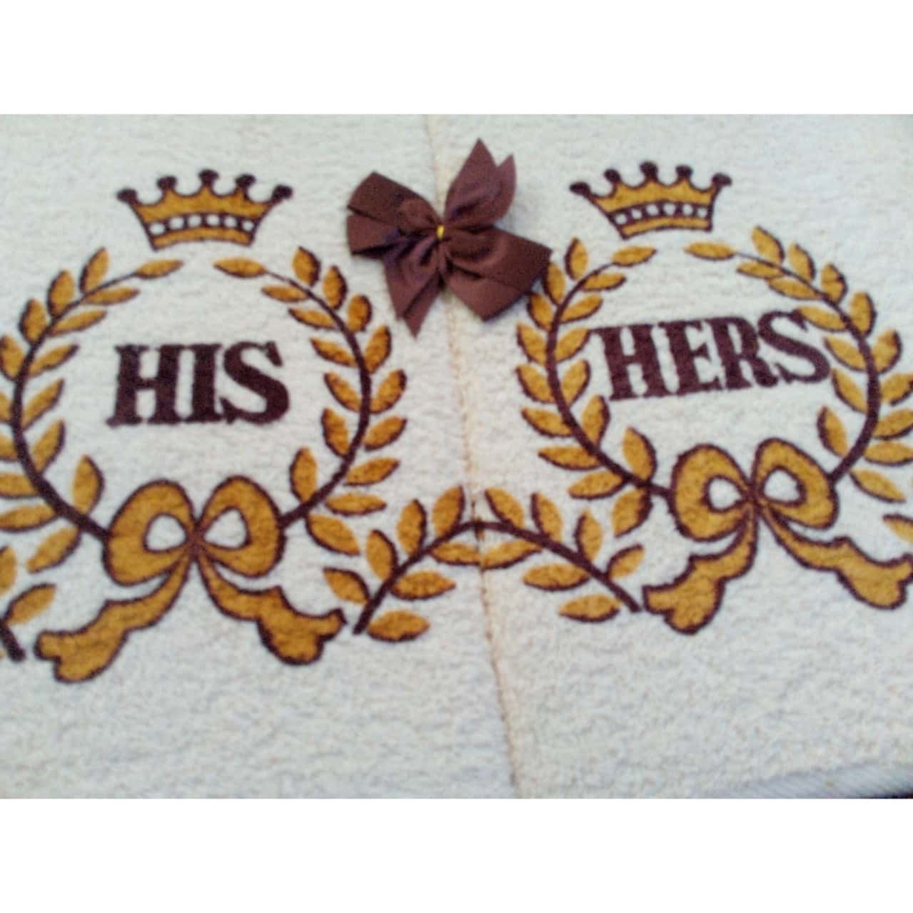 Vintage Supertex His & Hers Crown Bath Towel Set(s)