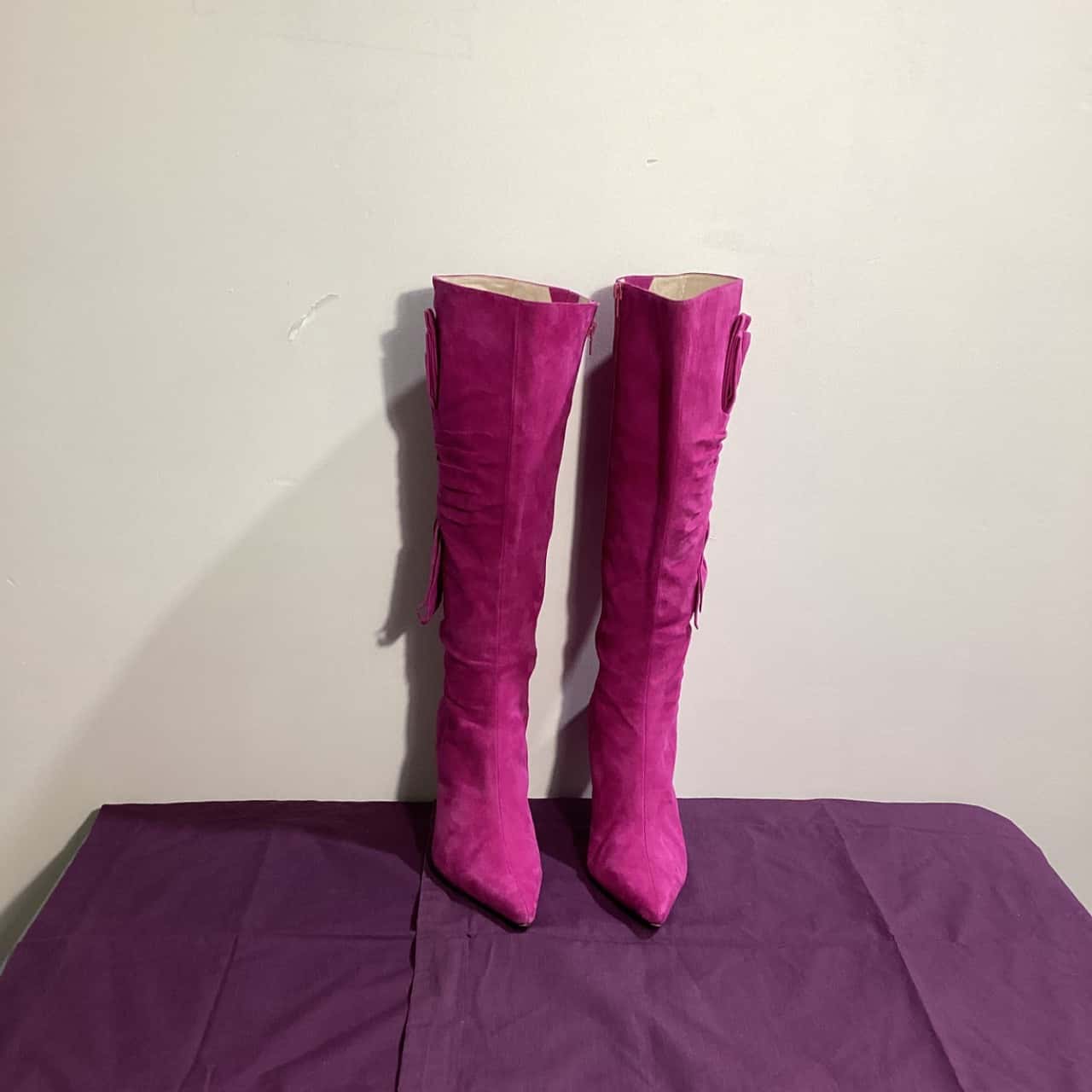 Wittner Womens Size 40 Magenta Suede Boots(s)