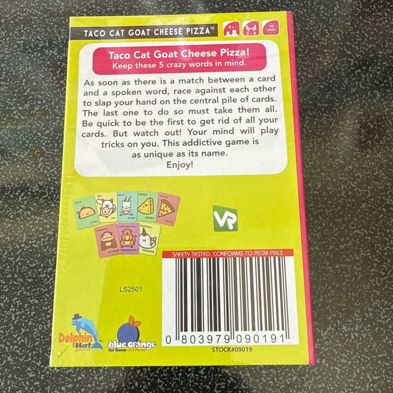 Taco Cat Goat Cheese Pizza / Blue Orange game/B21