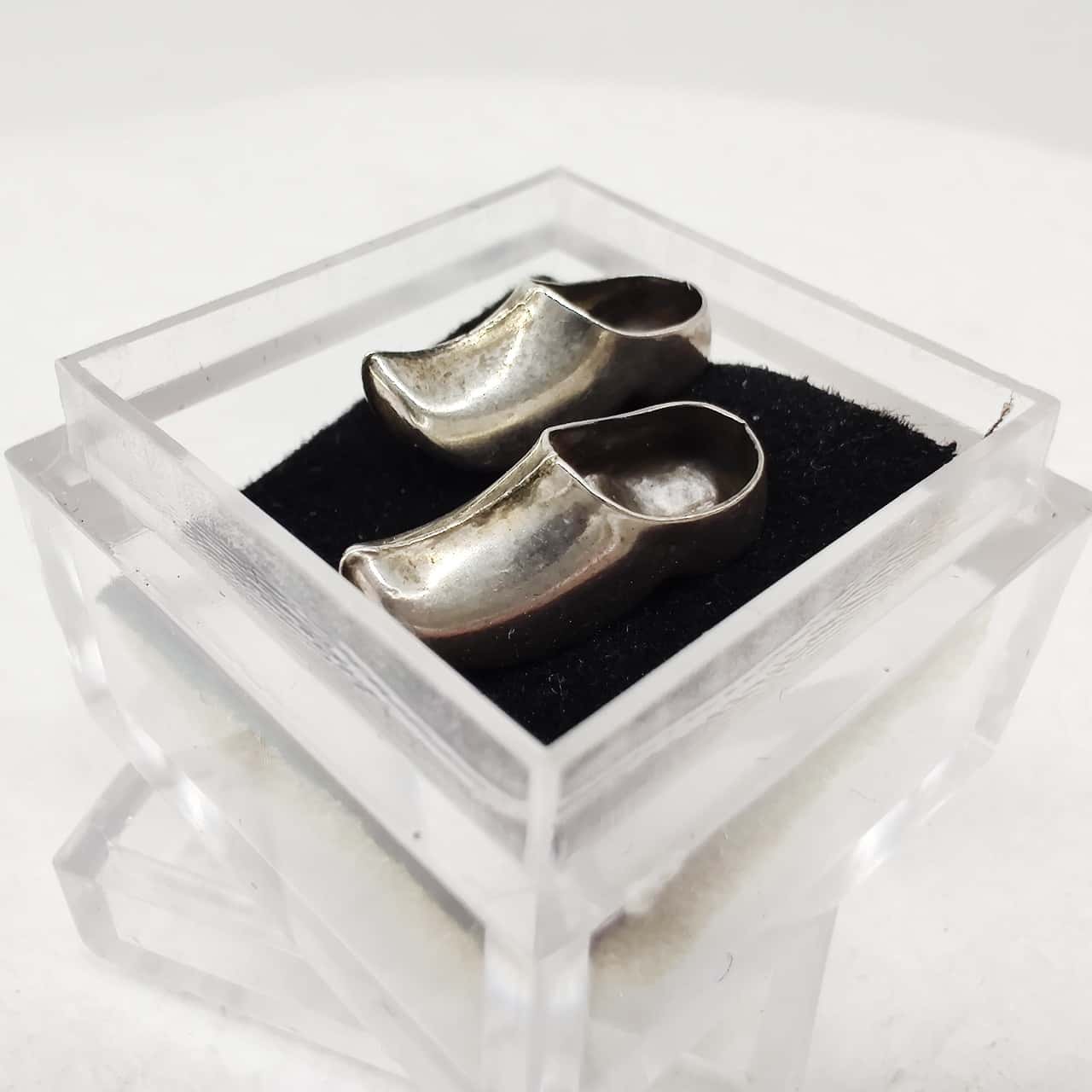 Silver Clog Studs 1.5cm long Hand Made(s)