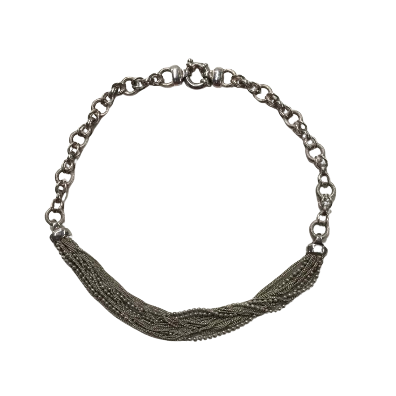 Women's Silver Layered Chain Necklace(s)