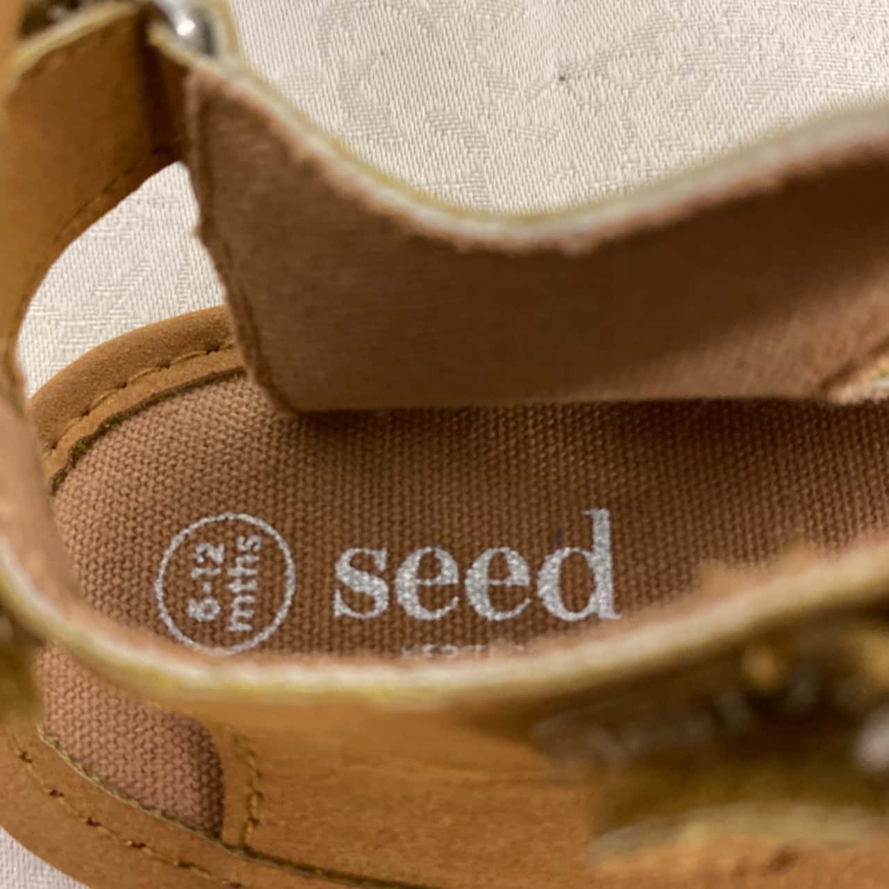 Seed Heritage Kids Size 6-12 mths Sandals Tan NEW