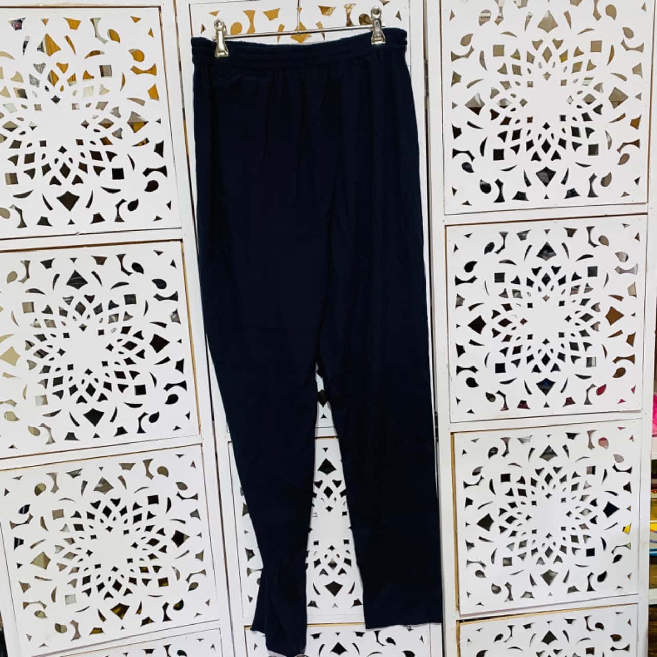 SCANLAN THEODORE Navy Blue Cross Crouch Silk Pant(s) - New Without Tags ...