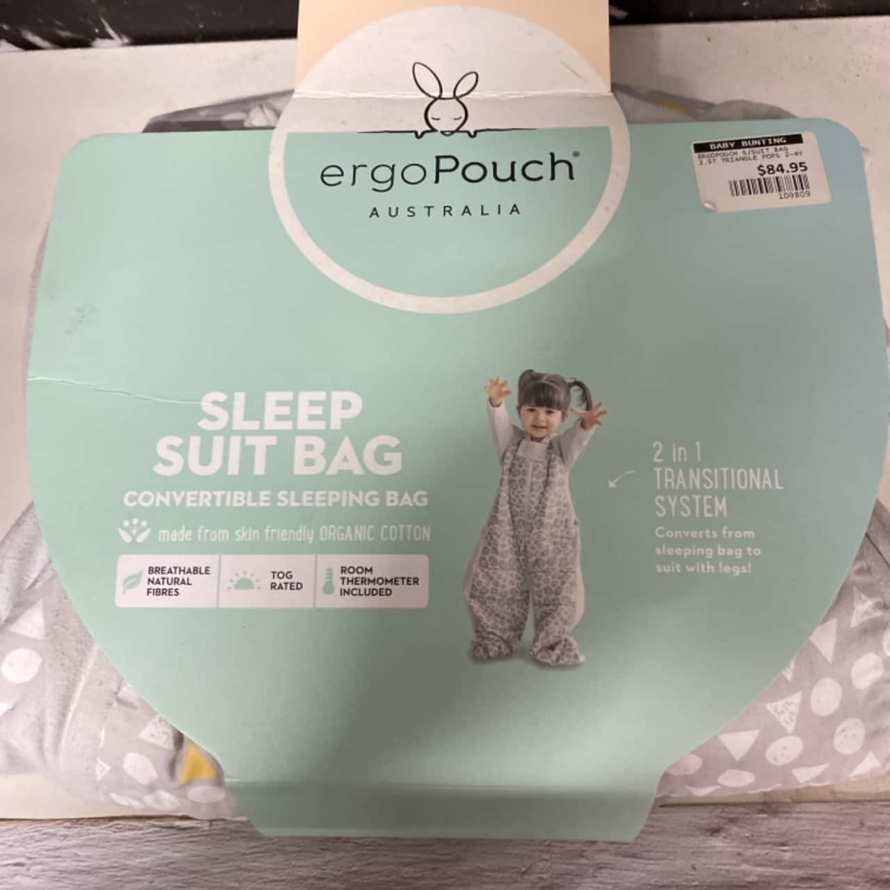 Ergo pouch Australia sleep suit bag size 2/4 new (s)