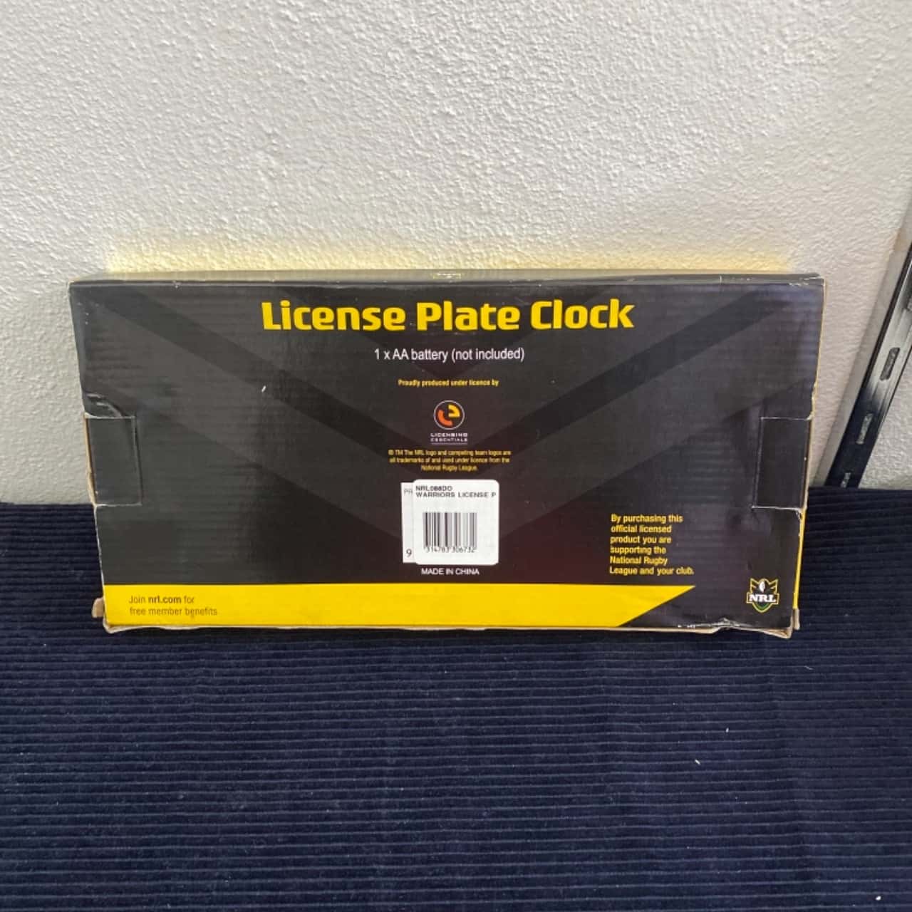 License plate clock