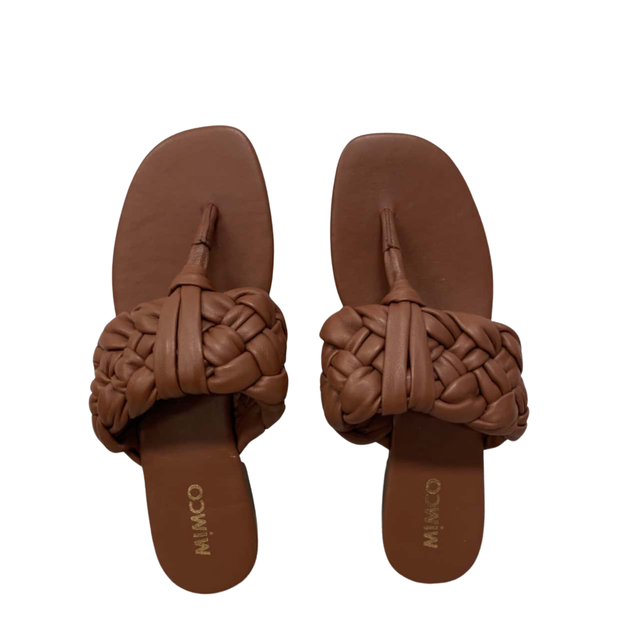 Mimco Womens Size 40 Brown Leather Sandal Thong(s)
