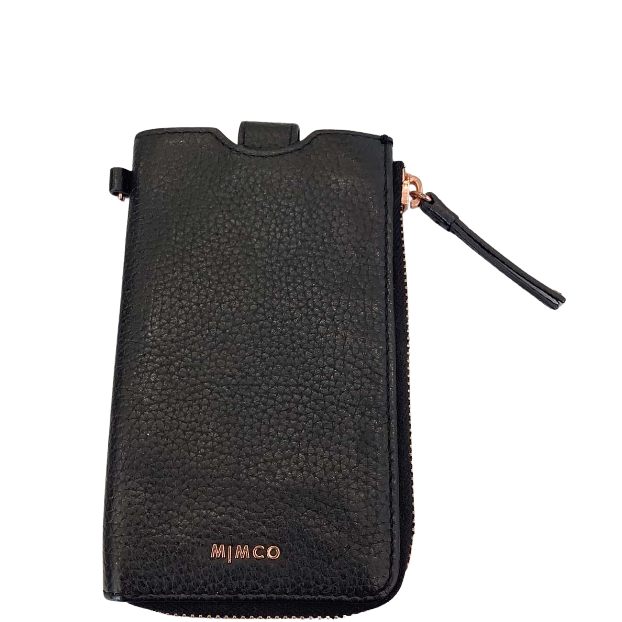 Mimco Womens Flat Leather Purse Black