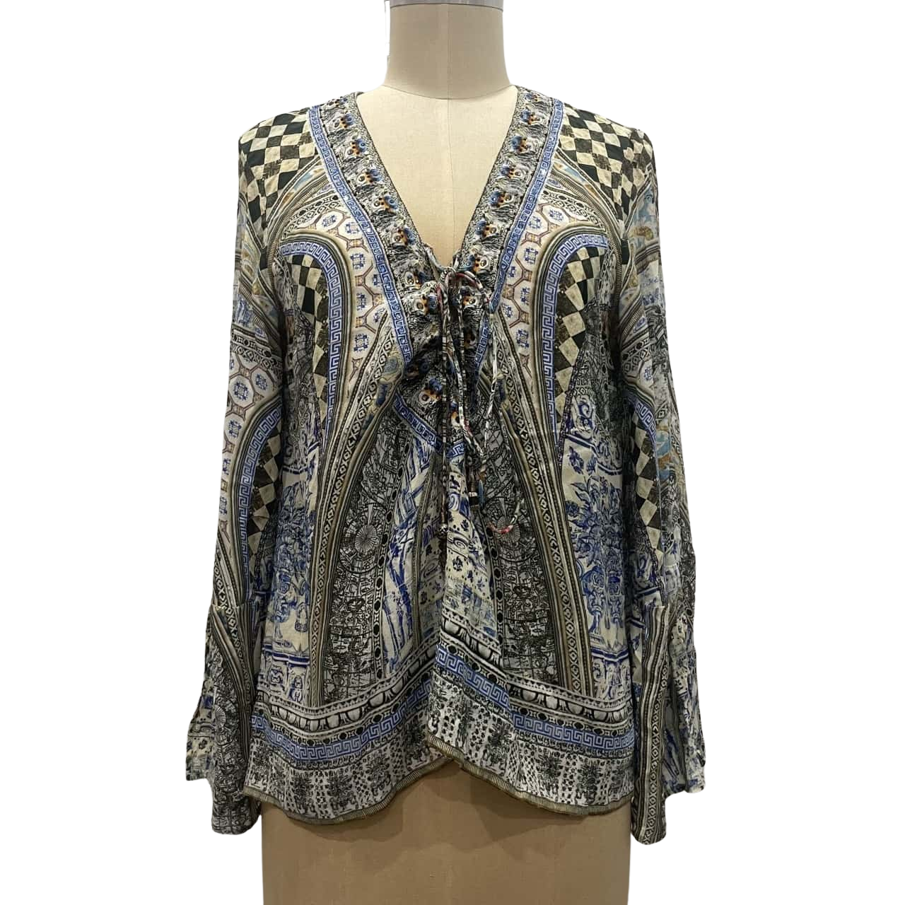 Camilla Womens Size L Long Sleeve Floral / Multicoloured (s)