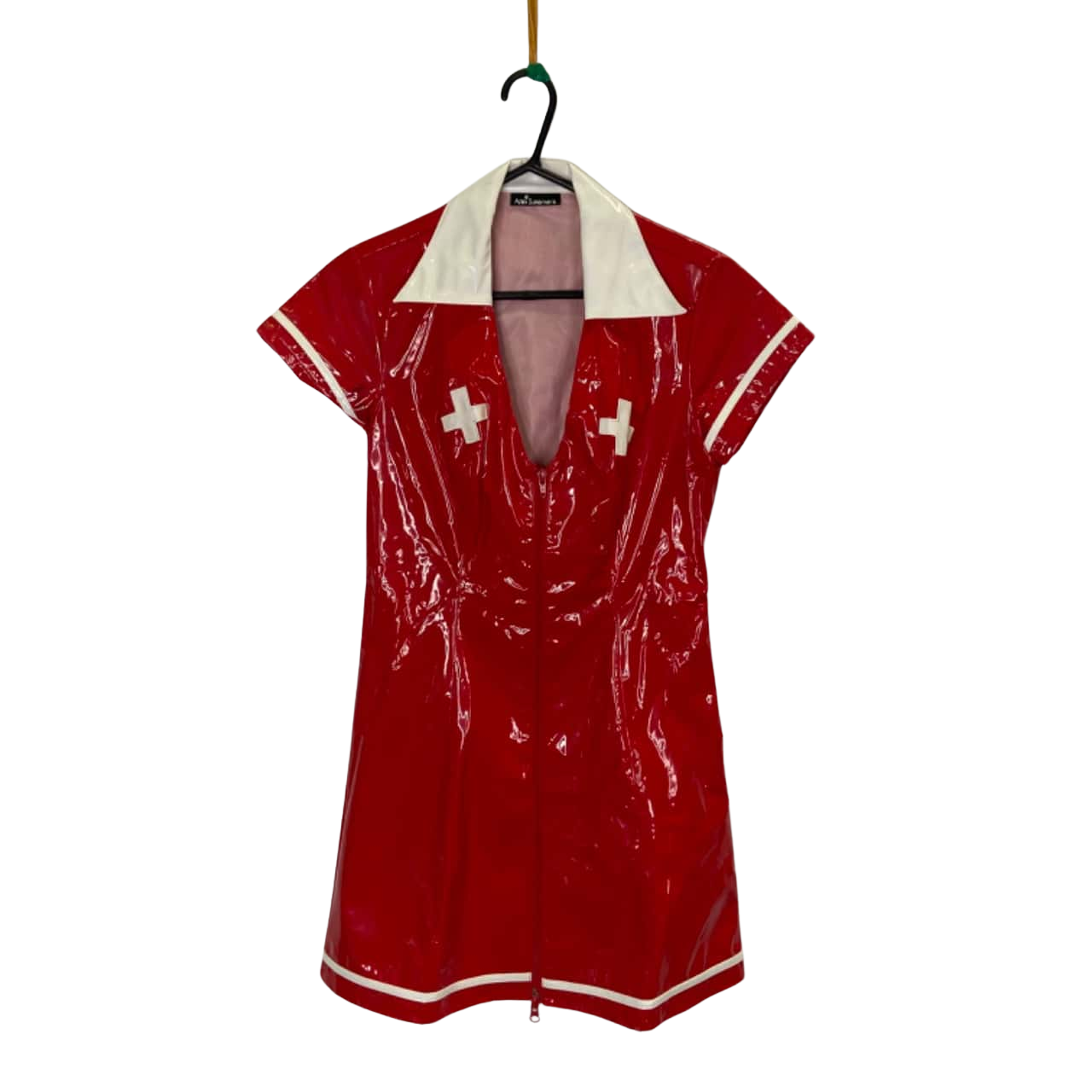 Ann Summers Womens Size 10-12 Short Sleeve Mini Nurse Cosplay Dress Red (s)