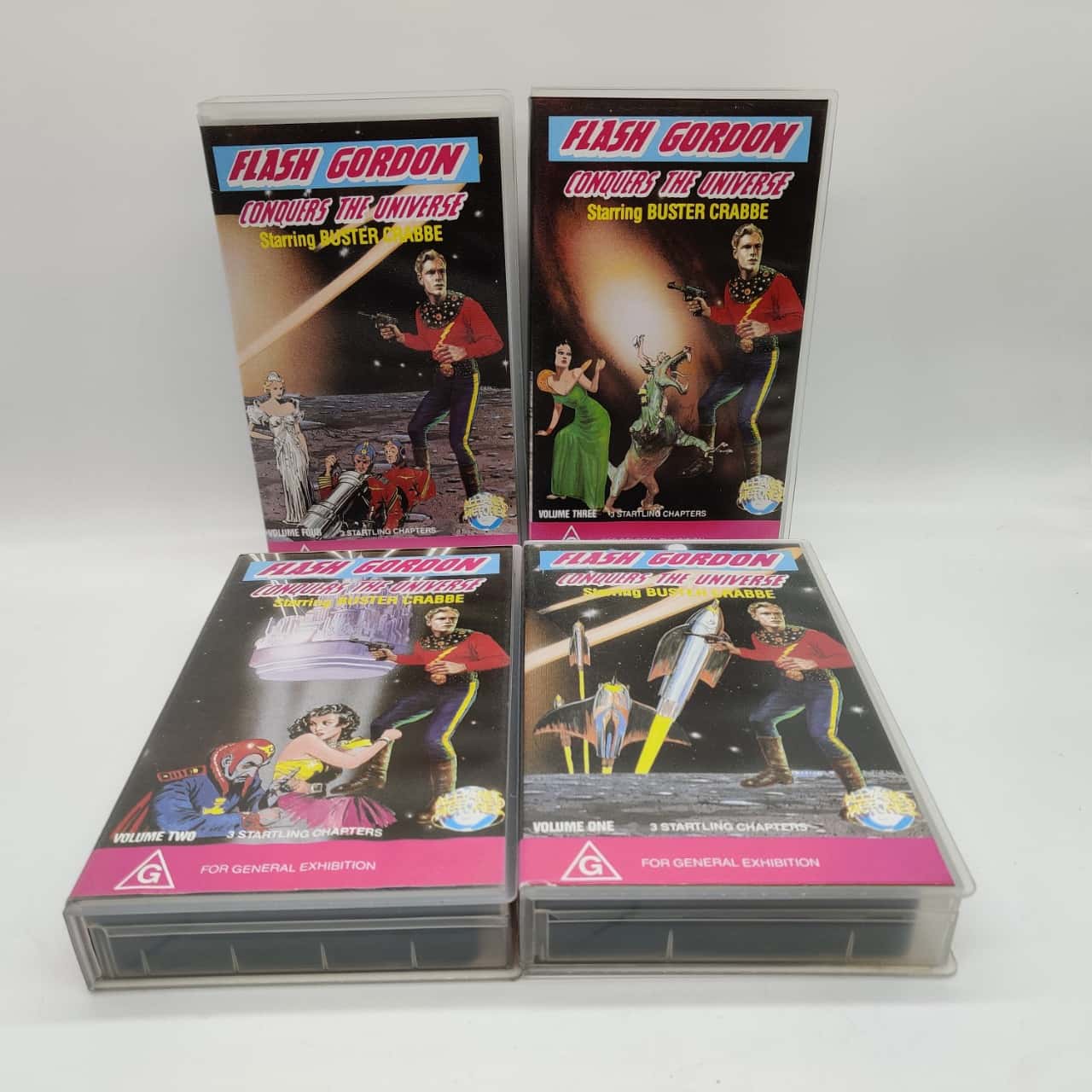 Flash Gordon Conquers The Universe - 4 Volume VHS Video Cassette Set ...