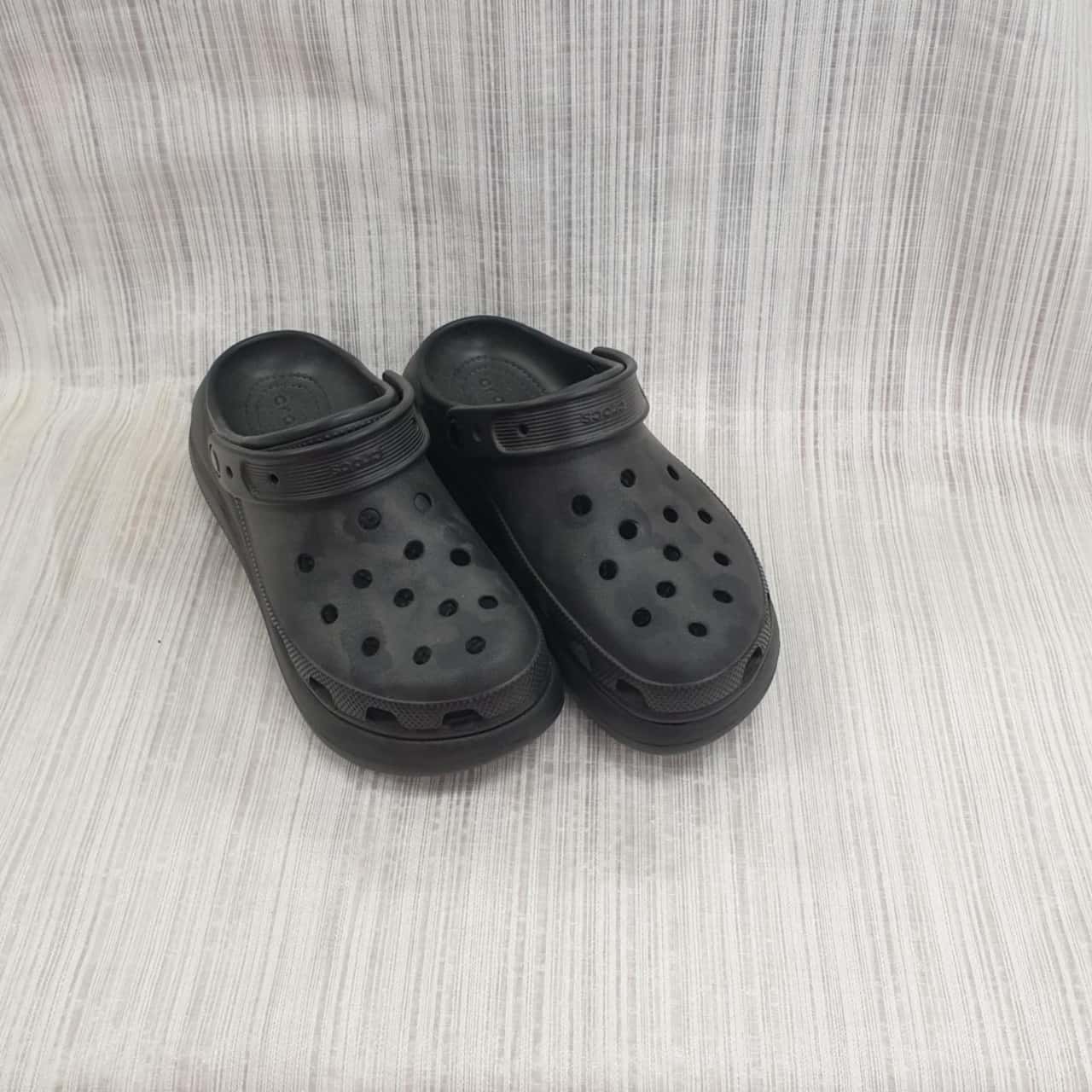 Crocs Cafe Style/ Black /Unisex/ Slip-on & Back Strap /Casual /Shoes ...