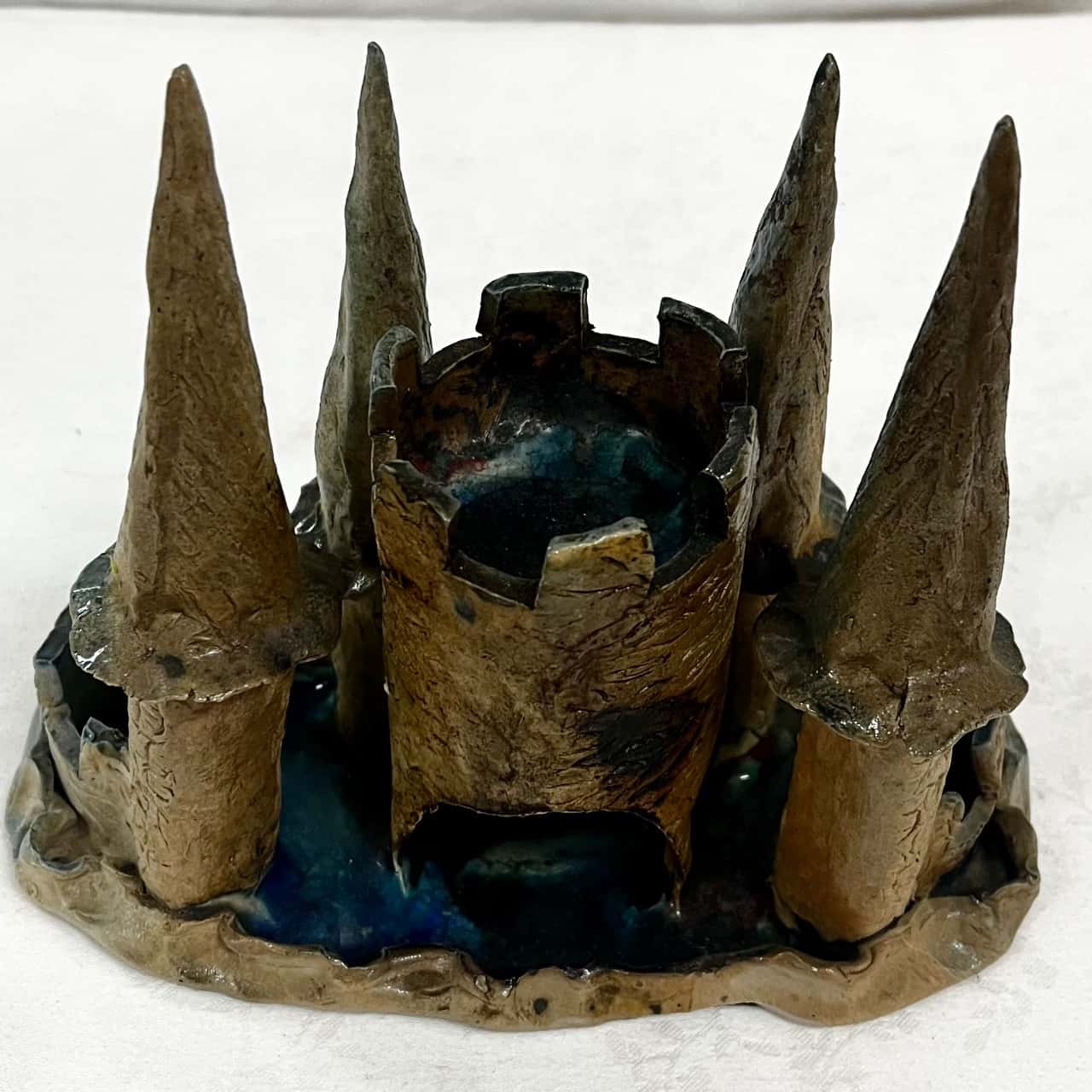Handcrafted Pottery Castle oil burner-so unique(s)