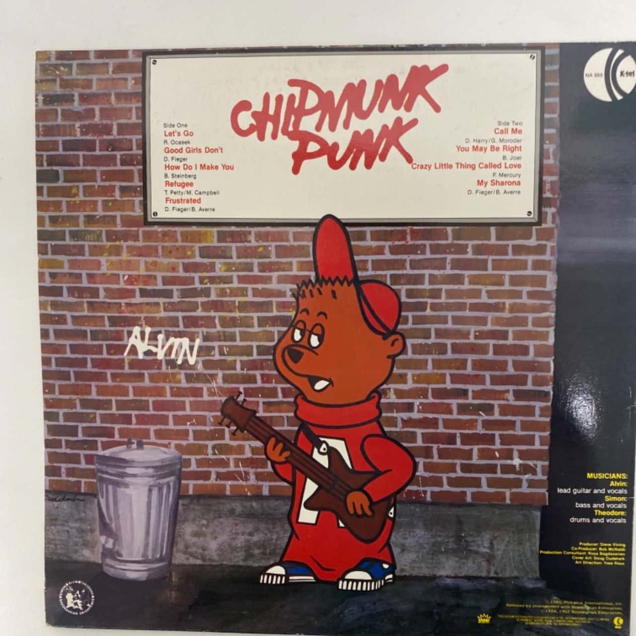 Vintage Chipmunk Punk 1980 Vinyl Record