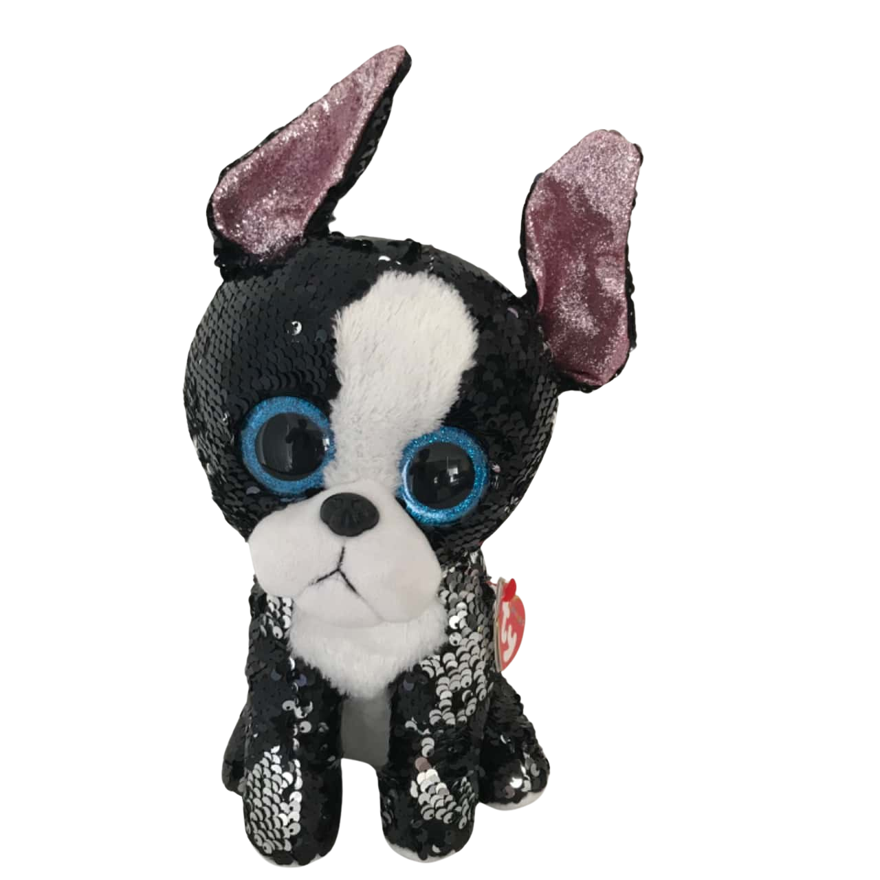 BNWT TY Flippable Sequins Big Eye Dog 25 cm very cute RRP $22.95(s)