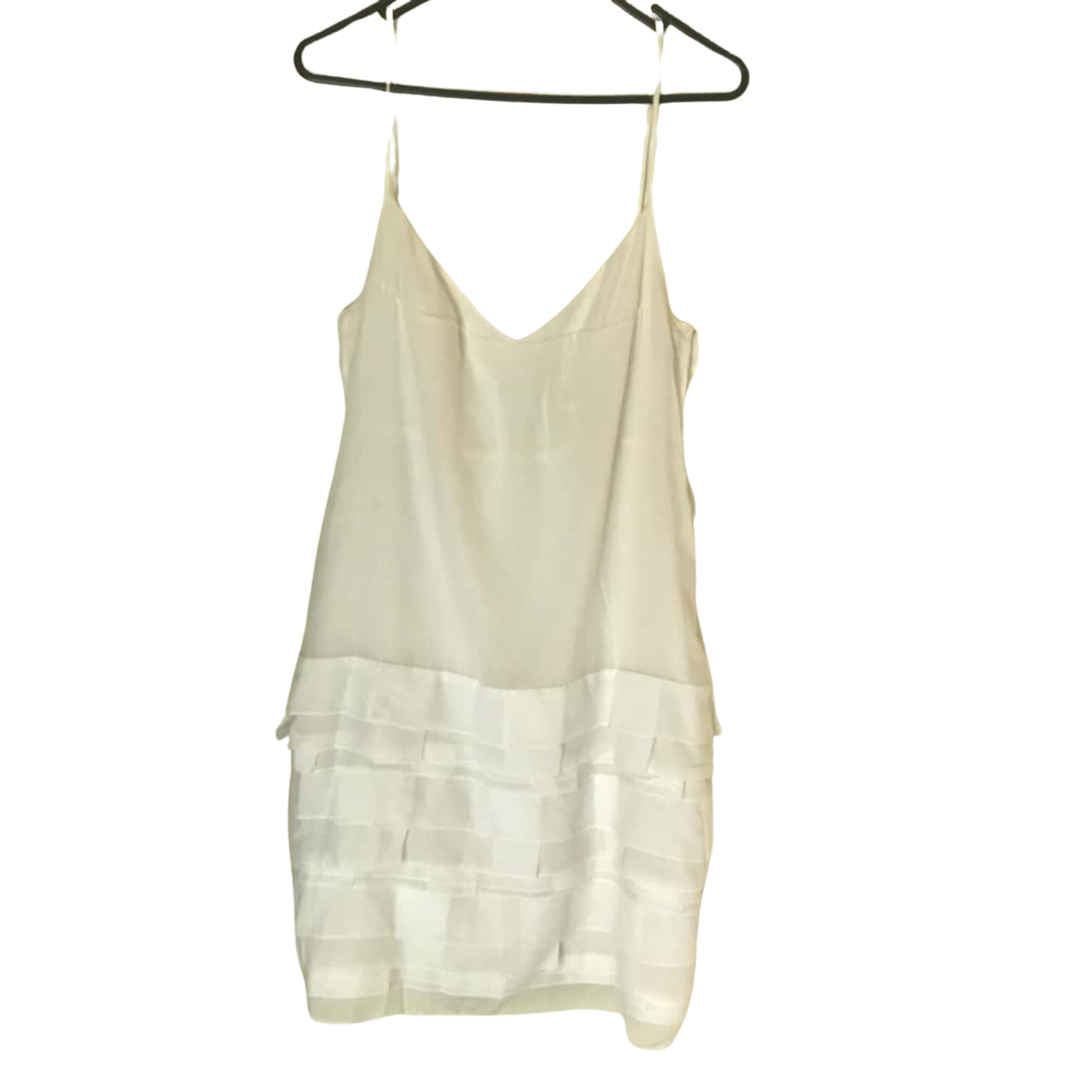 Scanlan Theodore Womens Size 8 Shoestring Strap White Summer Dress ...