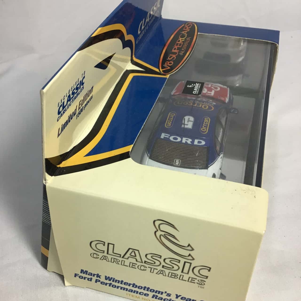 Classic Carlectables Mark Winterbottom's 2007 Ford BF Falcon Blue Model ...