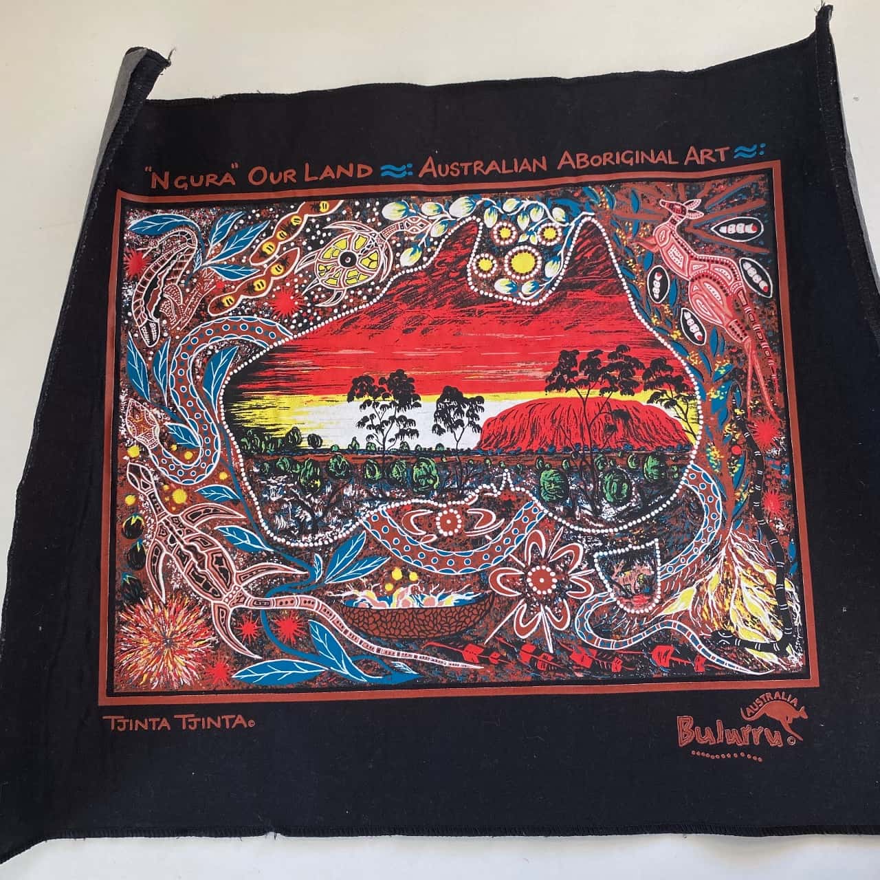 Bulurru Aboriginal Art Unframed Ngura Our Land By Daniel Goodwin Tjinta ...