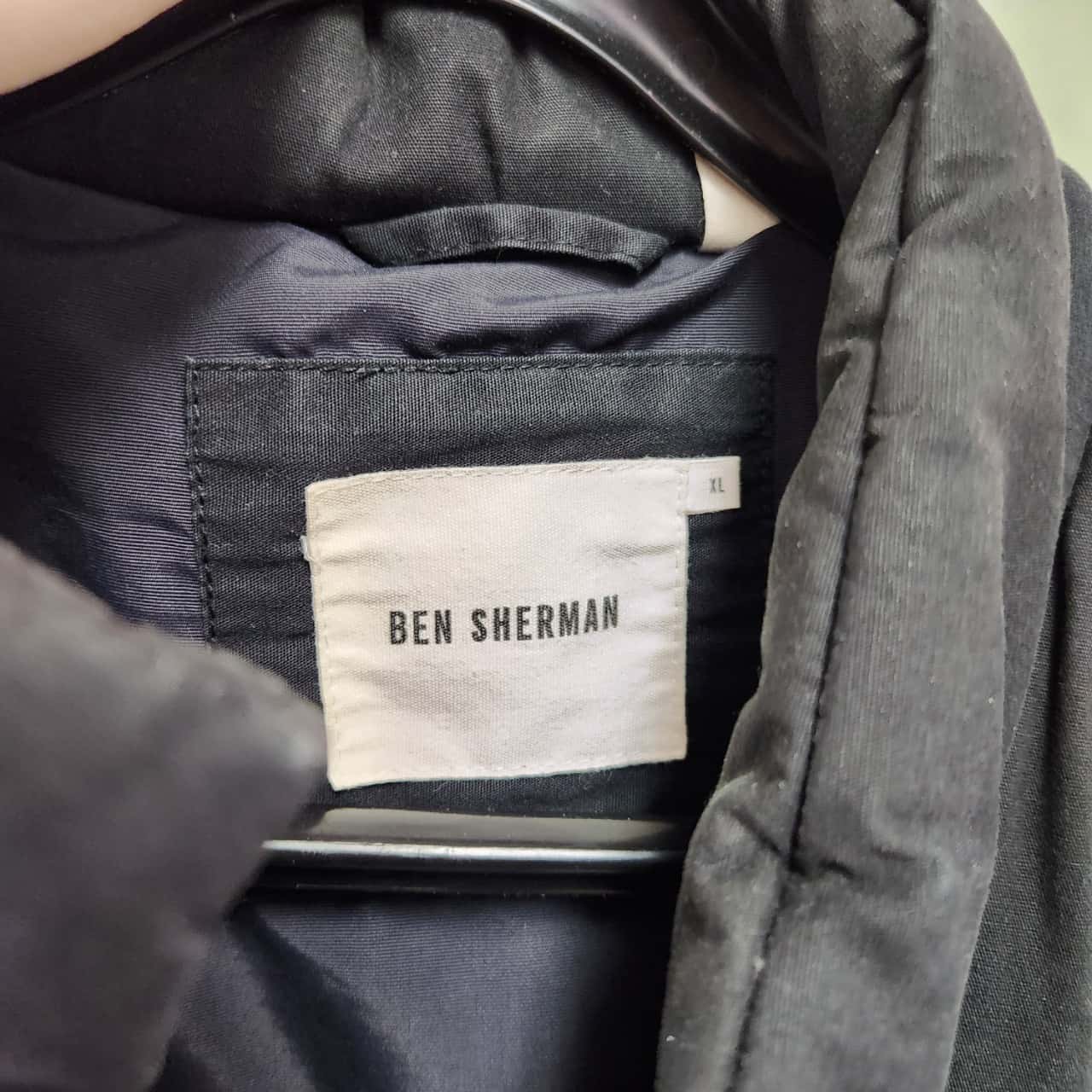 Ben Sherman Mens Size XL Puffer Jacket Black (s)