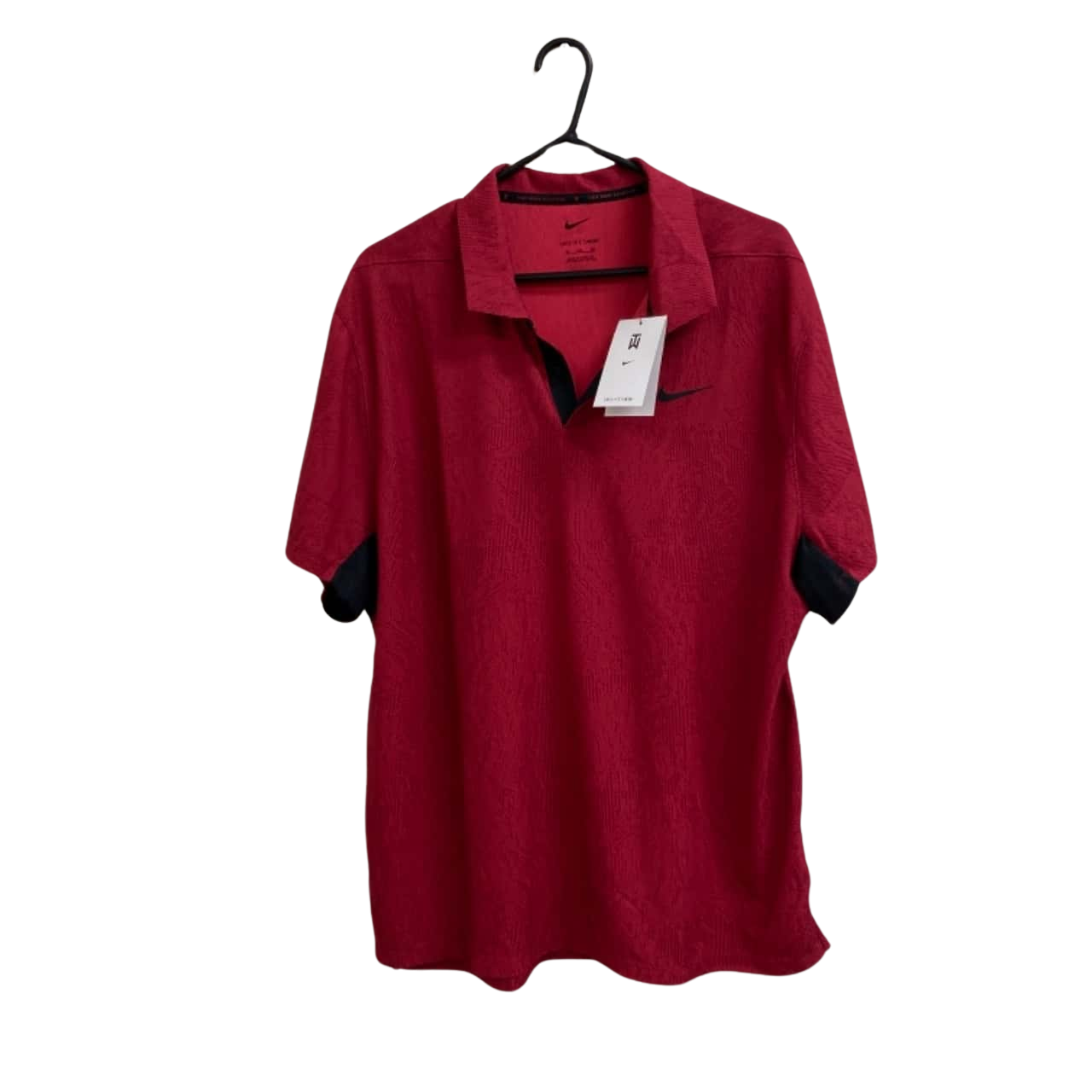 Nike Mens Size XL Maroon dri-fit tiger woods collection polo shirt (s)