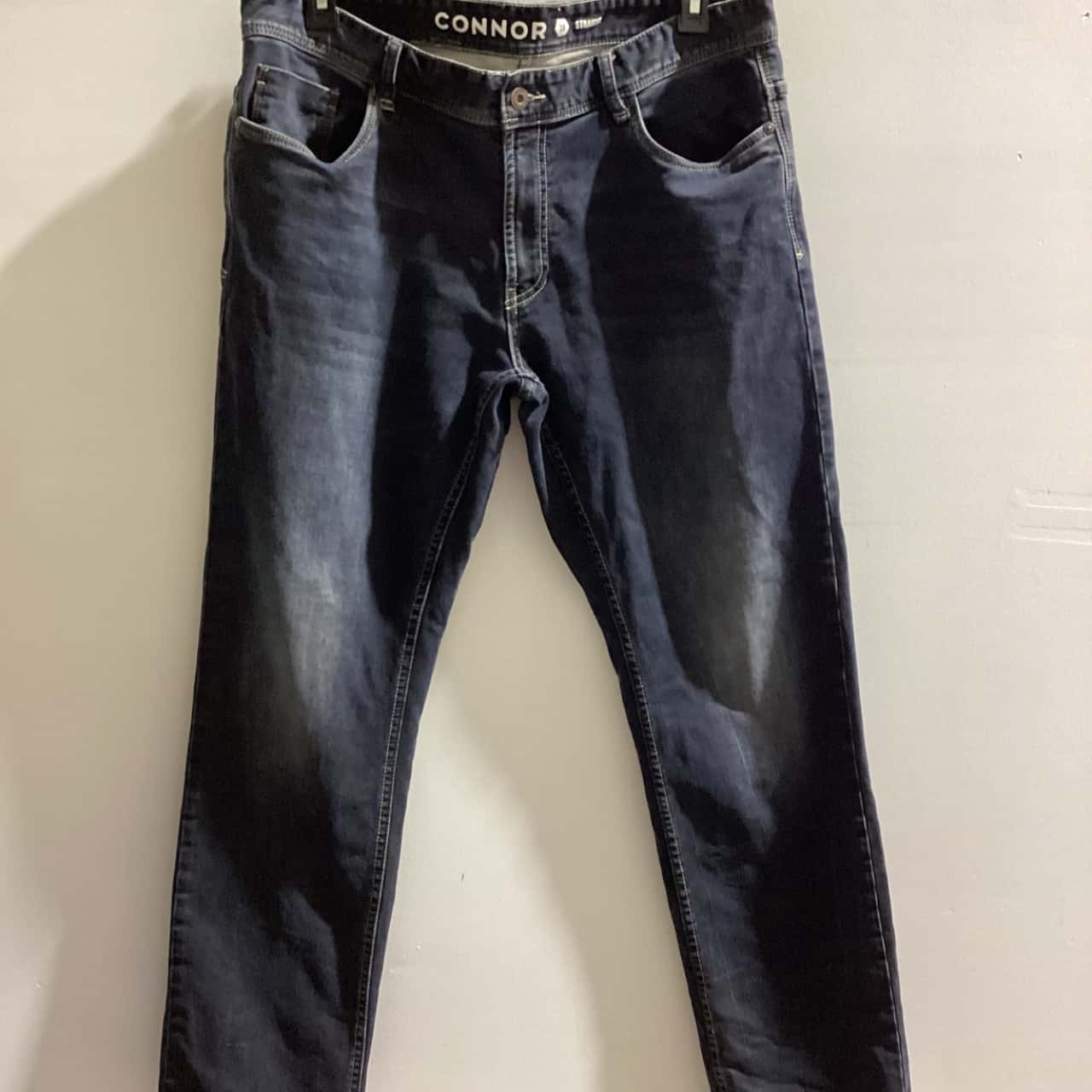Connor Mens Size 38 Navy Blue Stretch Jeans