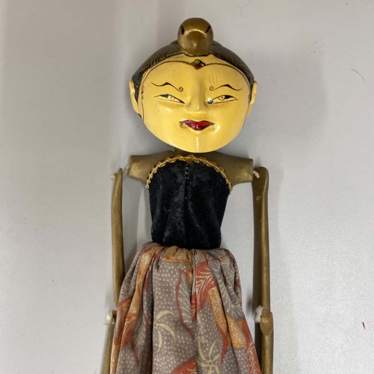 Java Indonesian wayang golek hand carved wooden puppet