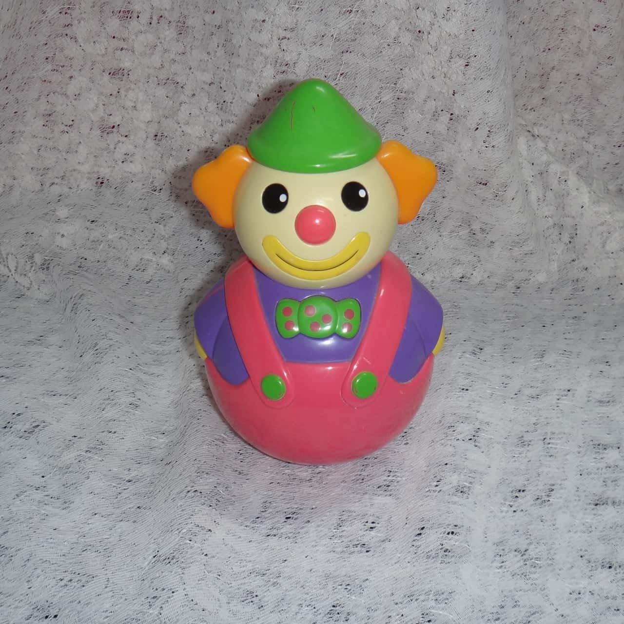 Retro Toy - Smoby Roly Poly Chime Clown - circa 1980's(s)