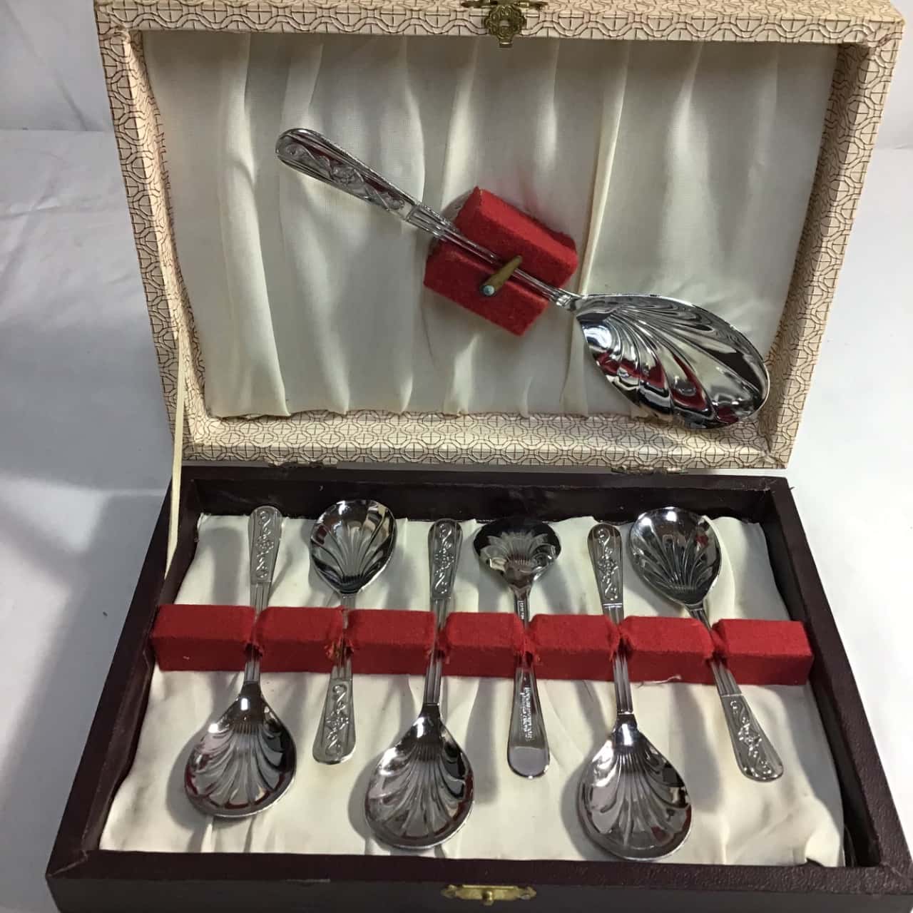Sheffield Chrome Plate Dessert Spoons