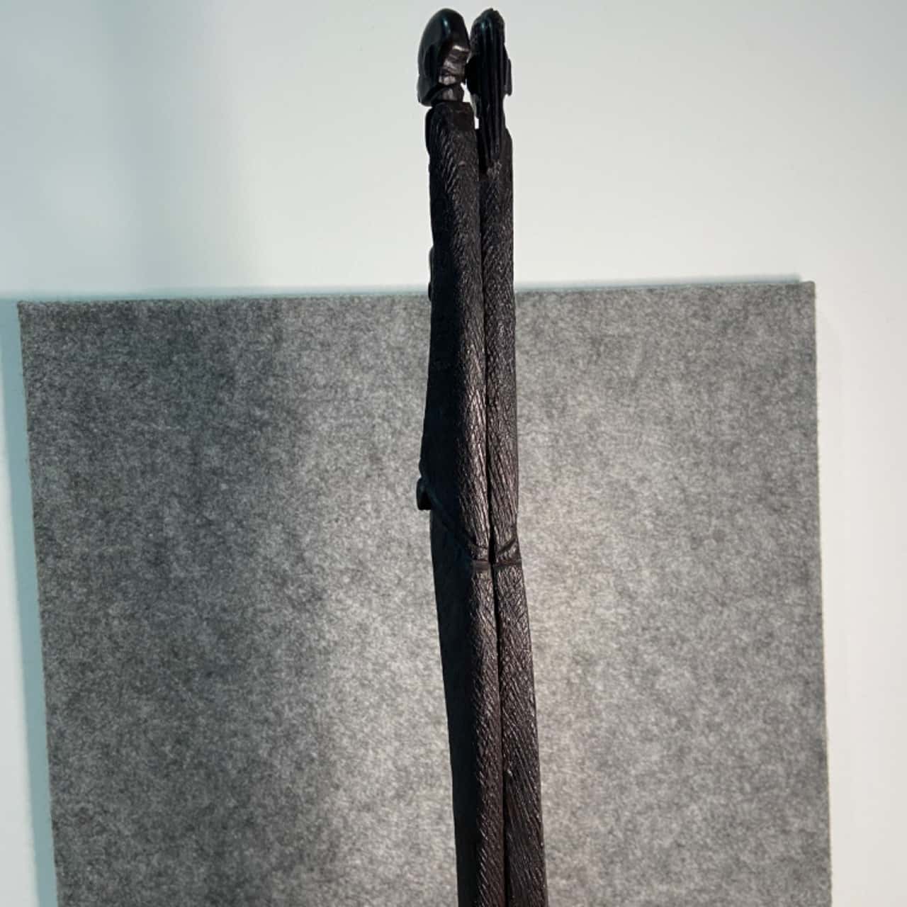 Vintage Hand-Craved Ebony Wood Sculpture