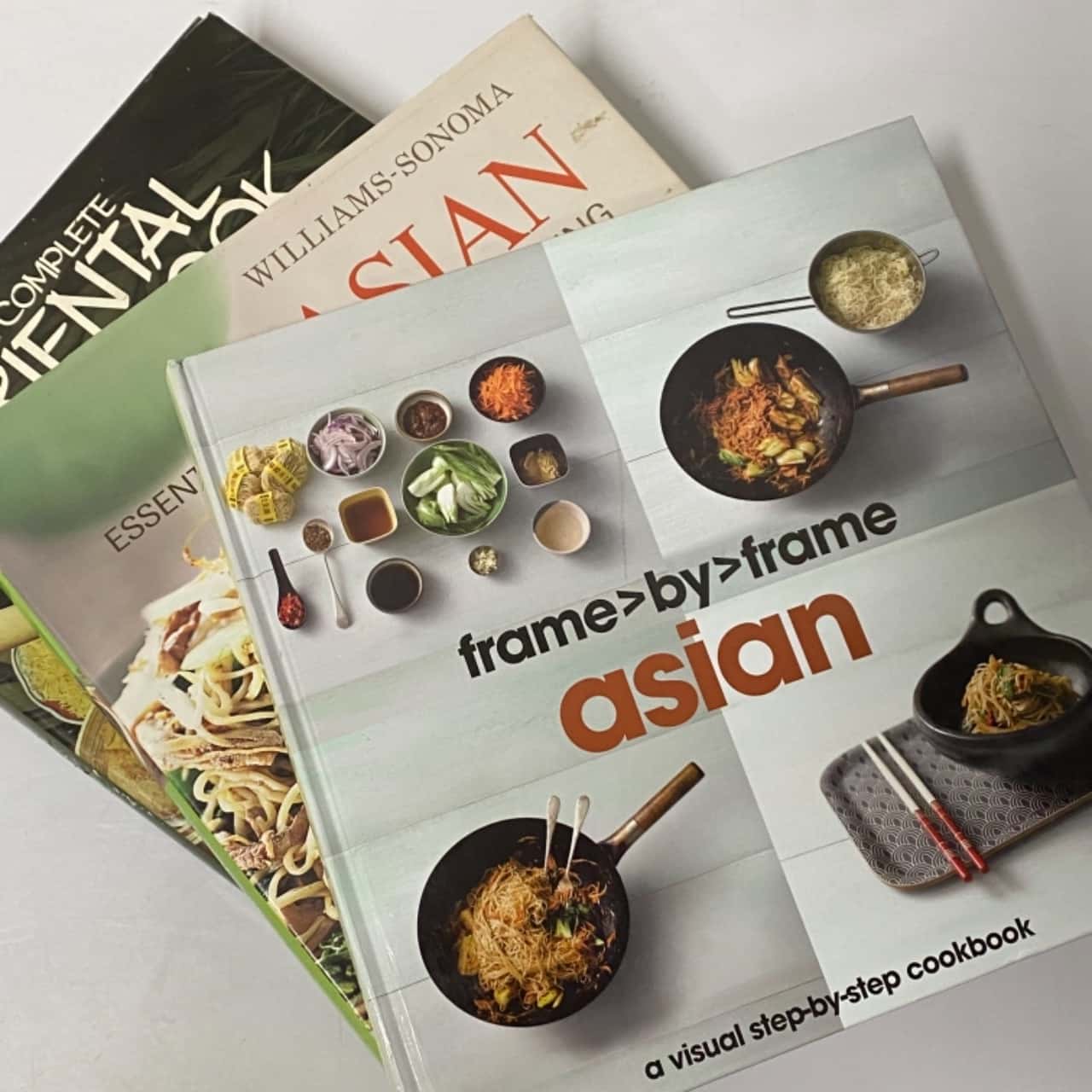 Set of 3 Asian Cookbooks